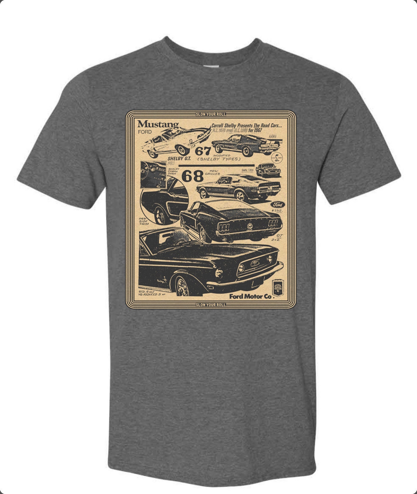 Ford Mustang 1967 1968 Classic Muscle Car Shirt - Vintage Inspired ...