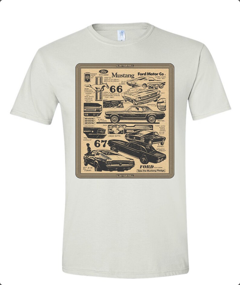 Ford Mustang 1966 Classic Muscle Car Shirt - Vintage Inspired Design ...