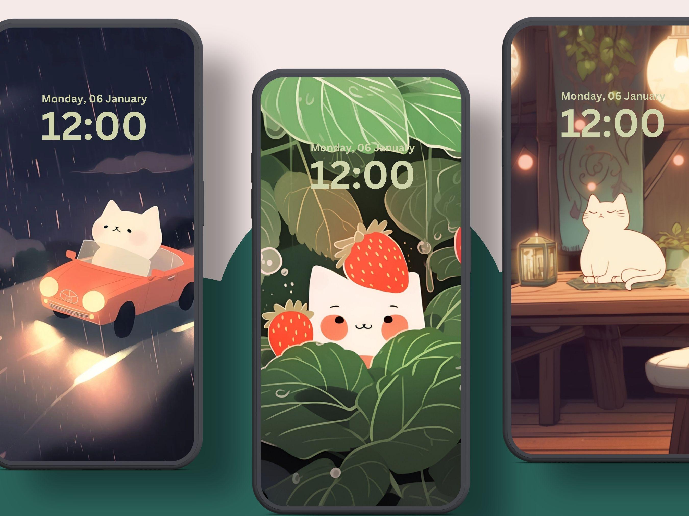 Moody Cats Phone Wallpaper Cute Cat Wallpaper Kawaii Wallpaper 4k ...