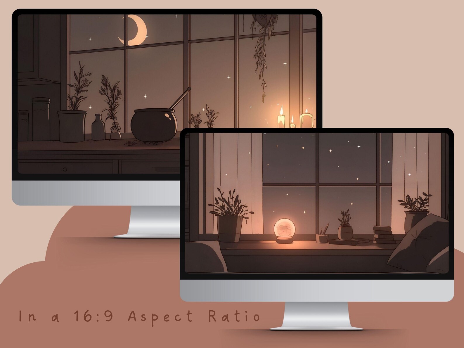 Cozy Witchcore Wallpaper Pack Aesthetic Phone Desktop and Ultrawide ...