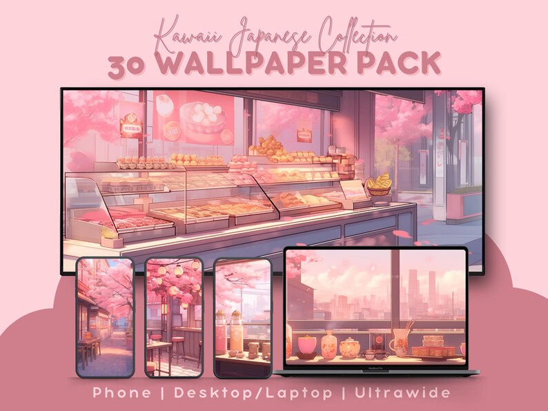 Japanese Wallpaper Kawaii Aesthetic Arcade Lock Screen Kawaii Wallpaper ...