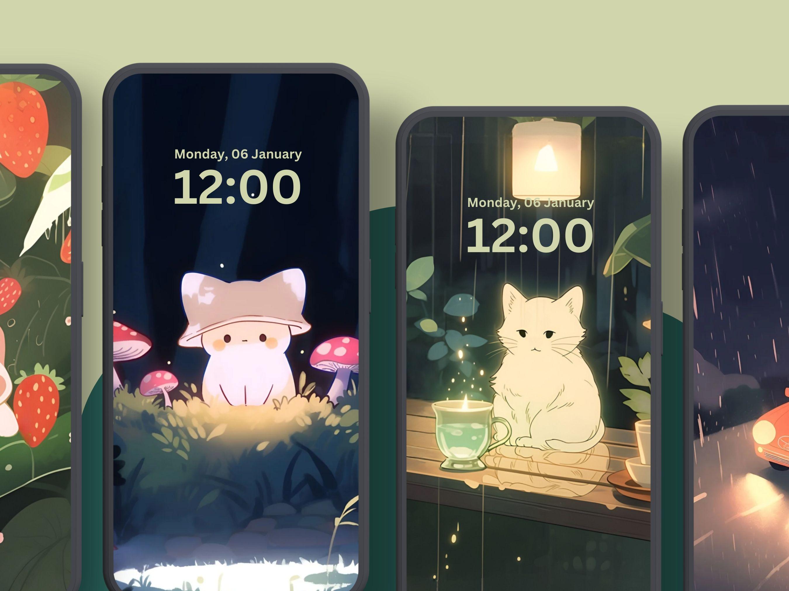 Moody Cats Phone Wallpaper Cute Cat Wallpaper Kawaii Wallpaper 4k ...