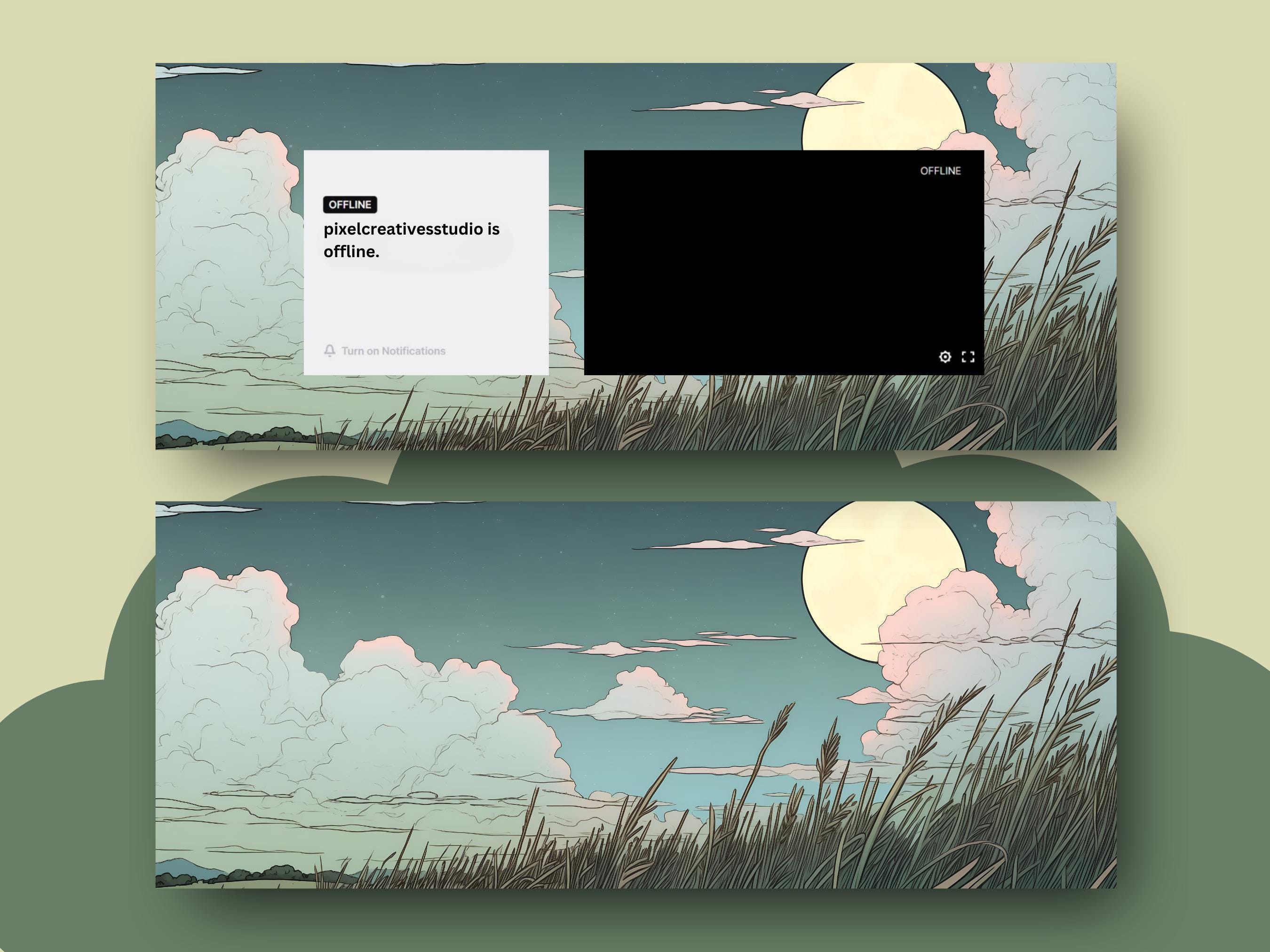 Matcha Green Twitch Banners Cozy Twitch Banner Twitch Stream Banner ...