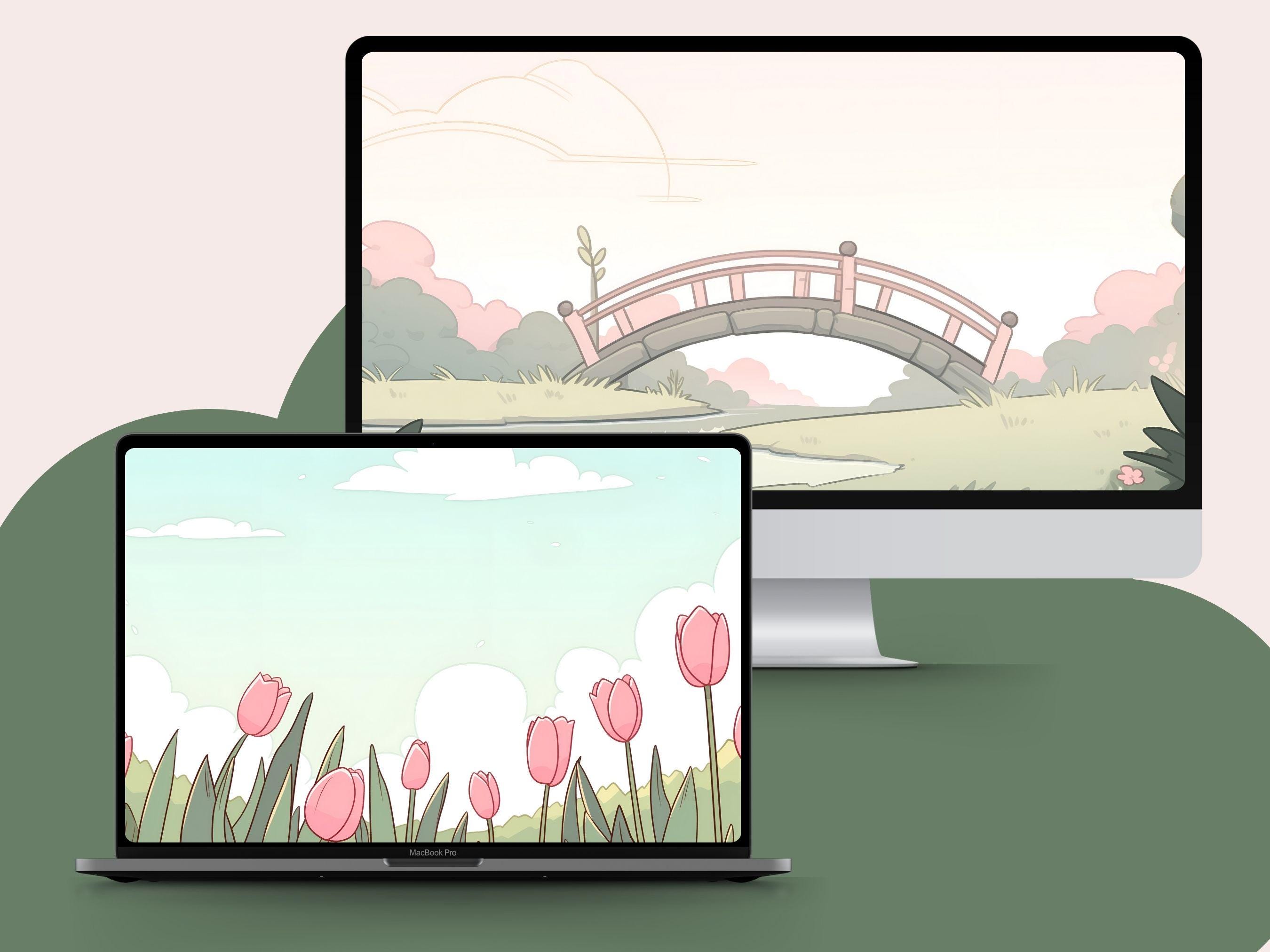 Matcha Green Desktop Wallpaper Matcha Wallpaper Green Wallpaper Light ...