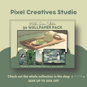 Matcha Green Desktop Wallpaper Matcha Wallpaper Green Wallpaper Light ...