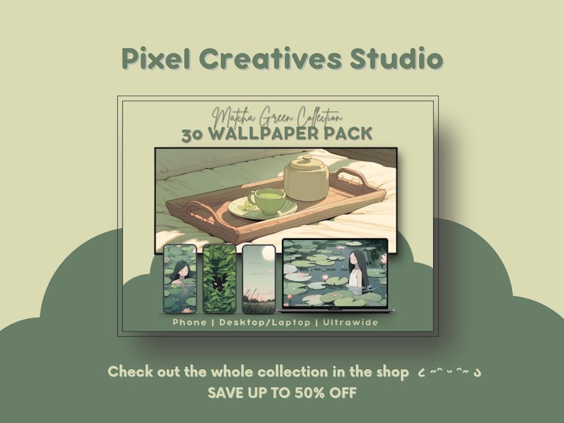 Matcha Green Desktop Wallpaper Matcha Wallpaper Green Wallpaper Light ...