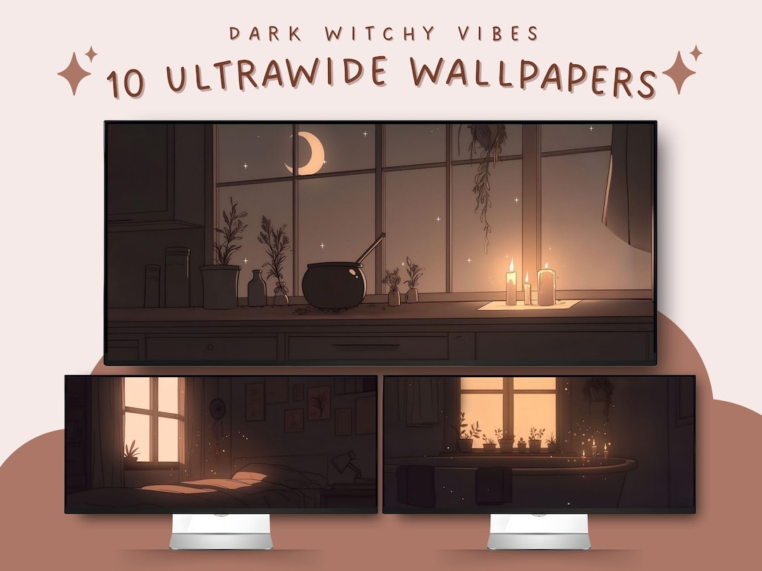 Witchcore Ultrawide Wallpapers Whimsigoth Dark Moody Wallpaper Lofi ...