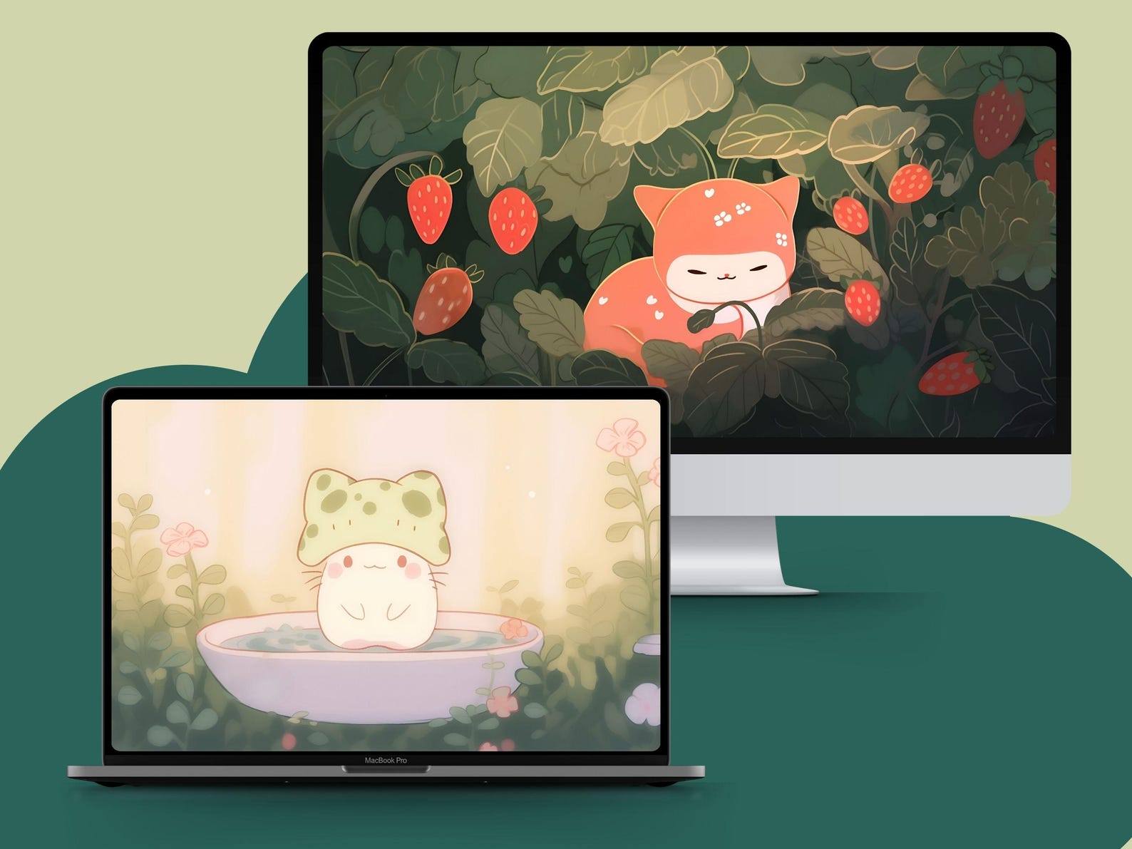 Moody Cats Desktop Wallpaper Kawaii Background Laptop Wallpaper 4k ...