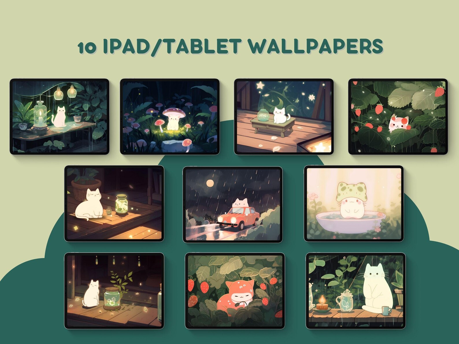 Moody Cats iPad Wallpaper Cute Cat Wallpaper Kawaii Wallpaper 4k ...