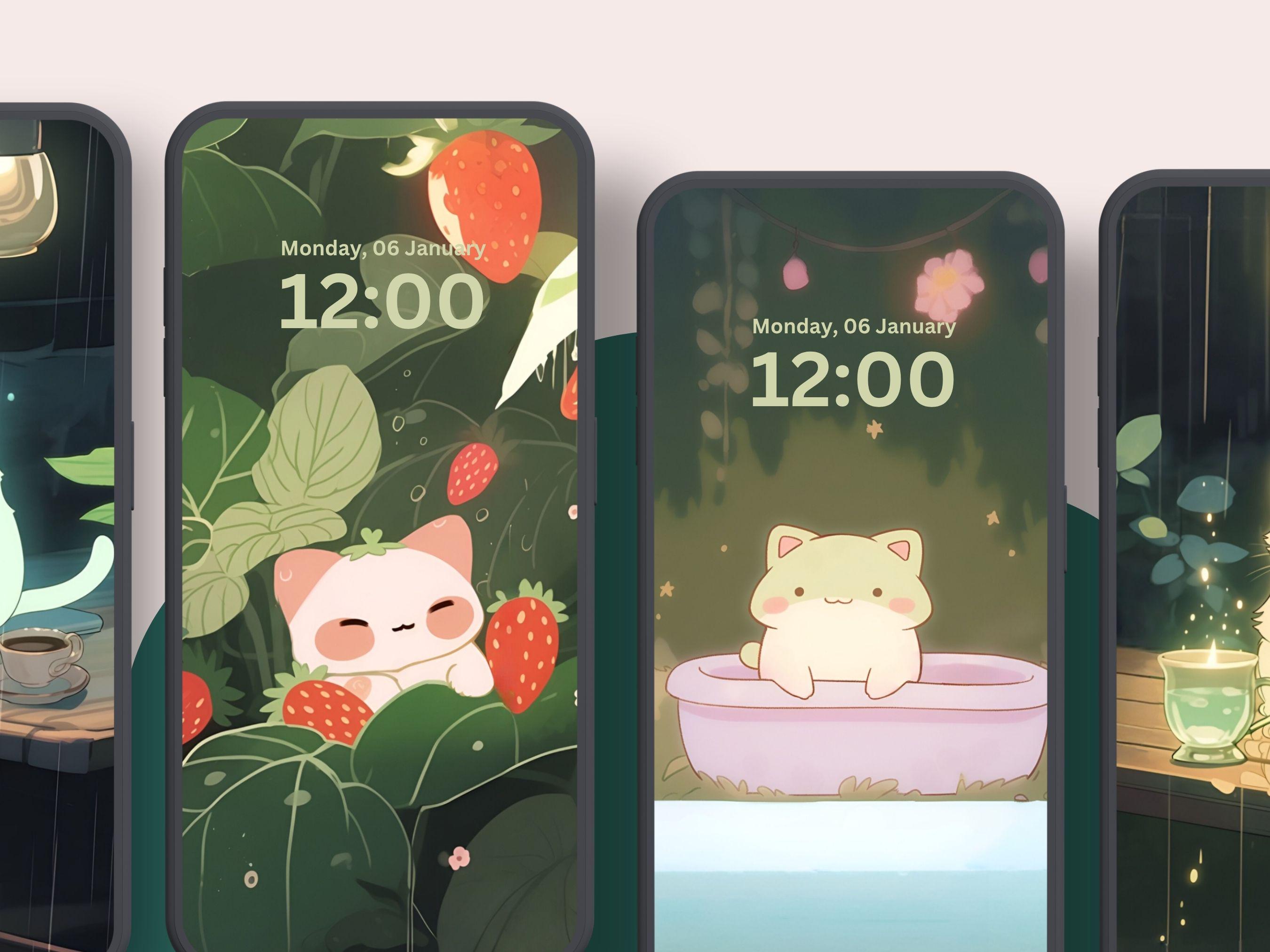 Moody Cats Phone Wallpaper Cute Cat Wallpaper Kawaii Wallpaper 4k ...