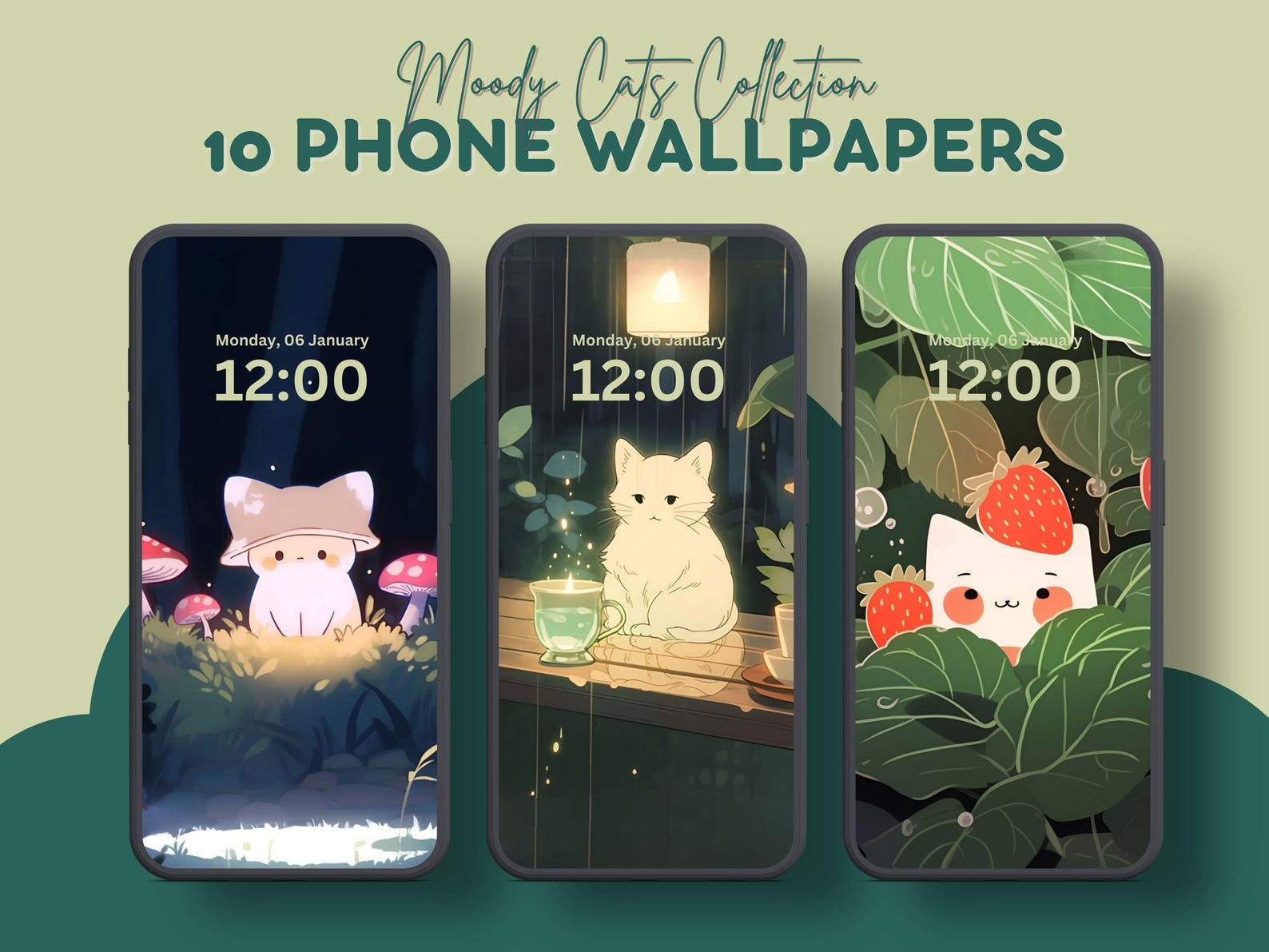 Moody Cats Phone Wallpaper Cute Cat Wallpaper Kawaii Wallpaper 4k ...