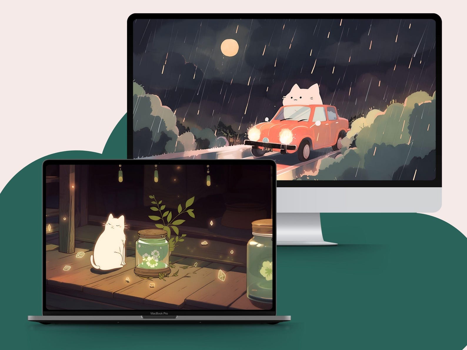 Moody Cats Desktop Wallpaper Kawaii Background Laptop Wallpaper 4k ...