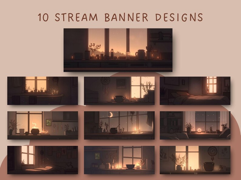 Dark Witchy Vibe Twitch Banners Cozy Witchcore Art Witchy Aesthetic ...