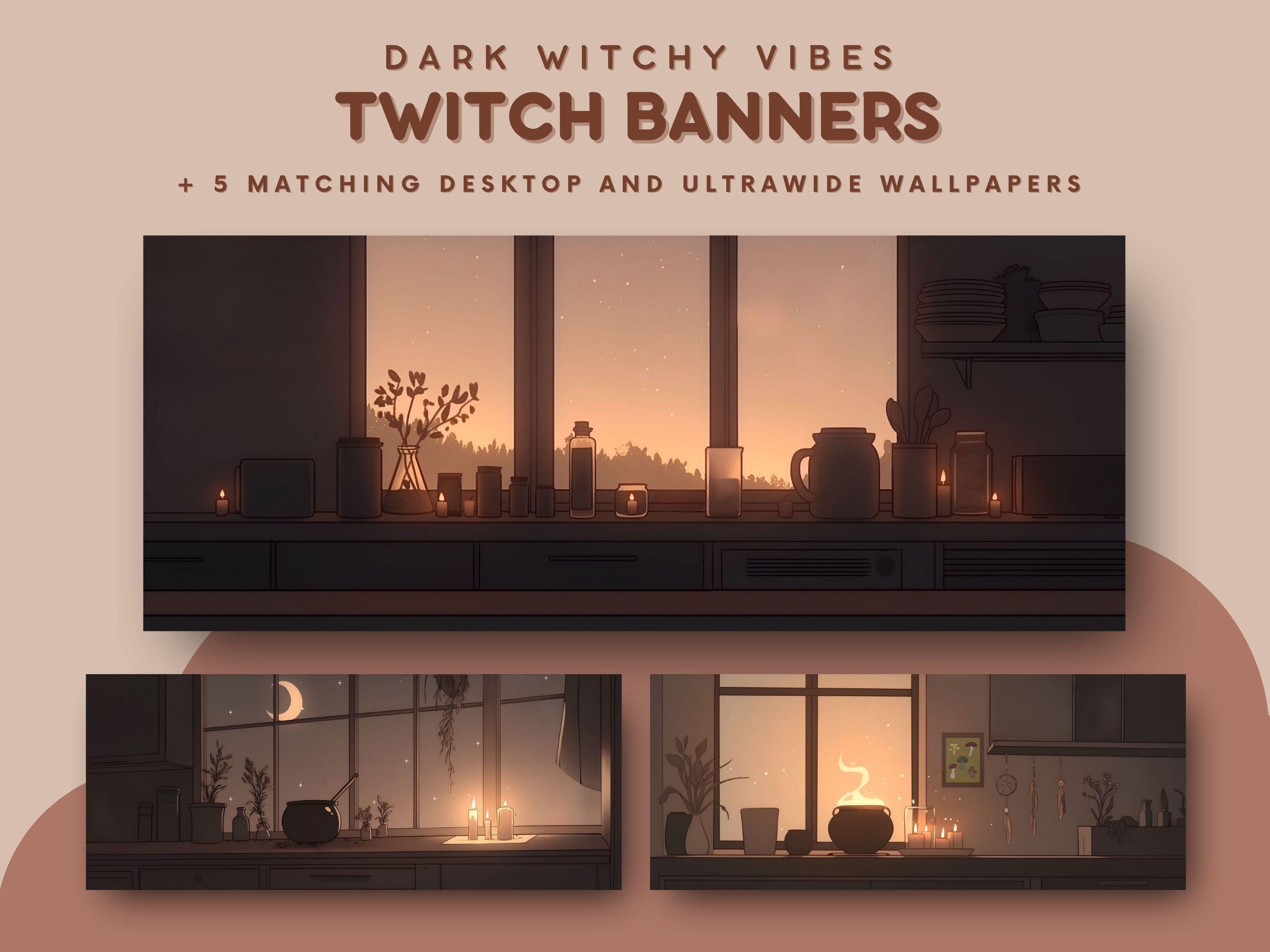 Dark Witchy Vibe Twitch Banners Cozy Witchcore Art Witchy Aesthetic ...