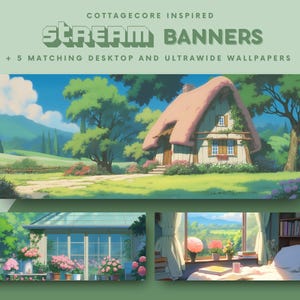 Cottagecore Stream Banner Cozy Stream Cottagecore Banner Background ...