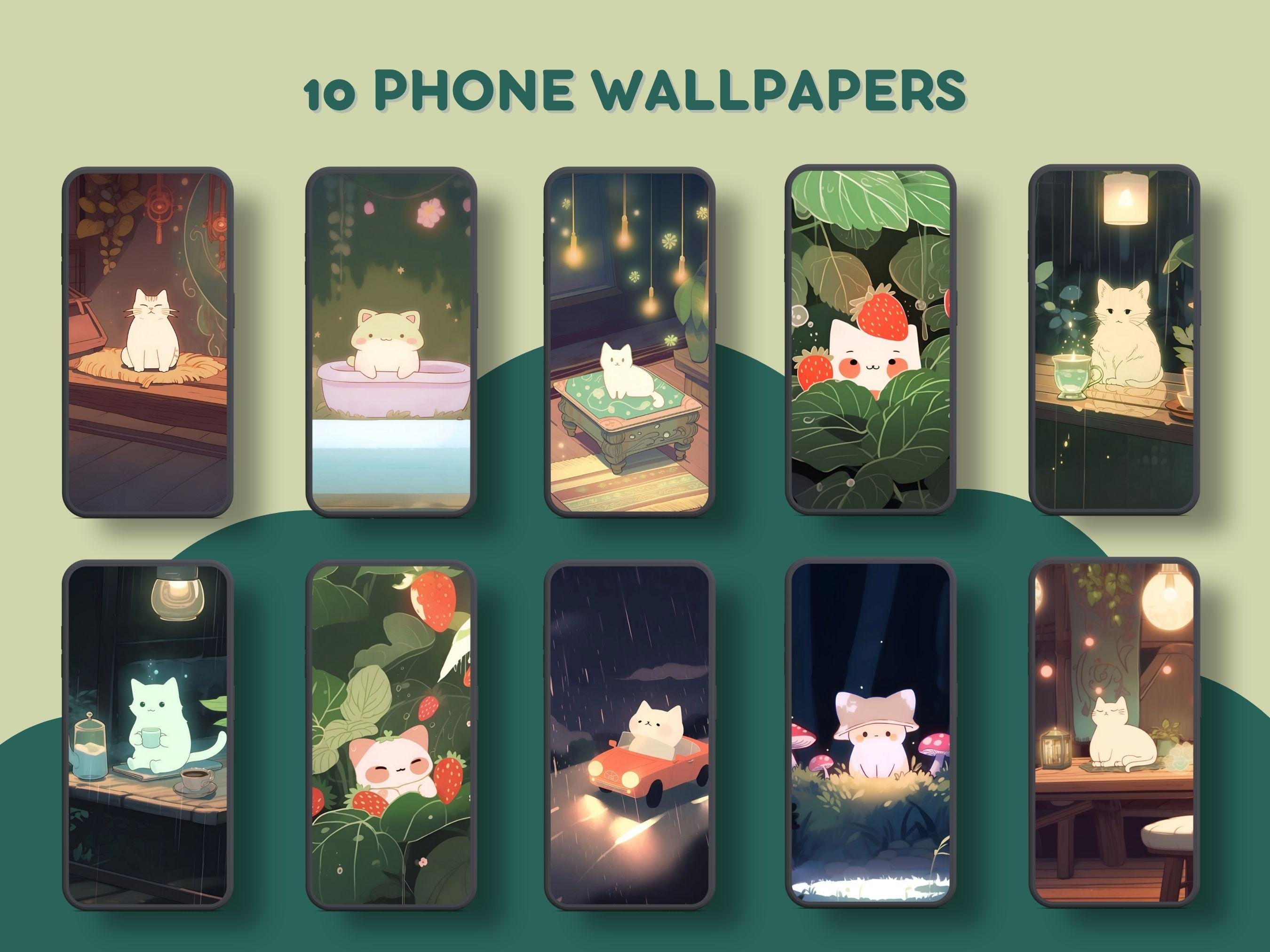 Moody Cats Phone Wallpaper Cute Cat Wallpaper Kawaii Wallpaper 4k ...