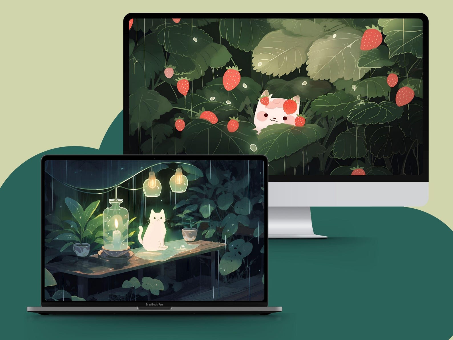 Moody Cats Desktop Wallpaper Kawaii Background Laptop Wallpaper 4k ...