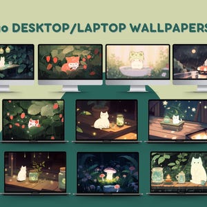 Moody Cats Desktop Wallpaper Kawaii Background Laptop Wallpaper 4k ...