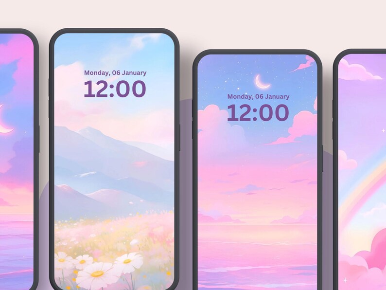 Anime Landscape Mobile Wallpapers Aesthetic Cloud Lock Screen ...