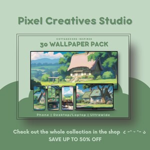 Anime Cottagecore Ultrawide Wallpaper Vintage Countryside Anime ...
