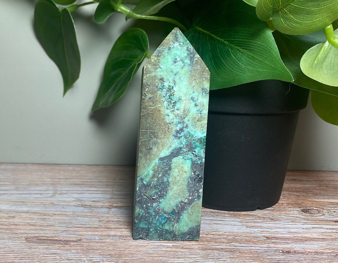 Beautiful Turquoise in Matrix Tower Obelisk - Etsy