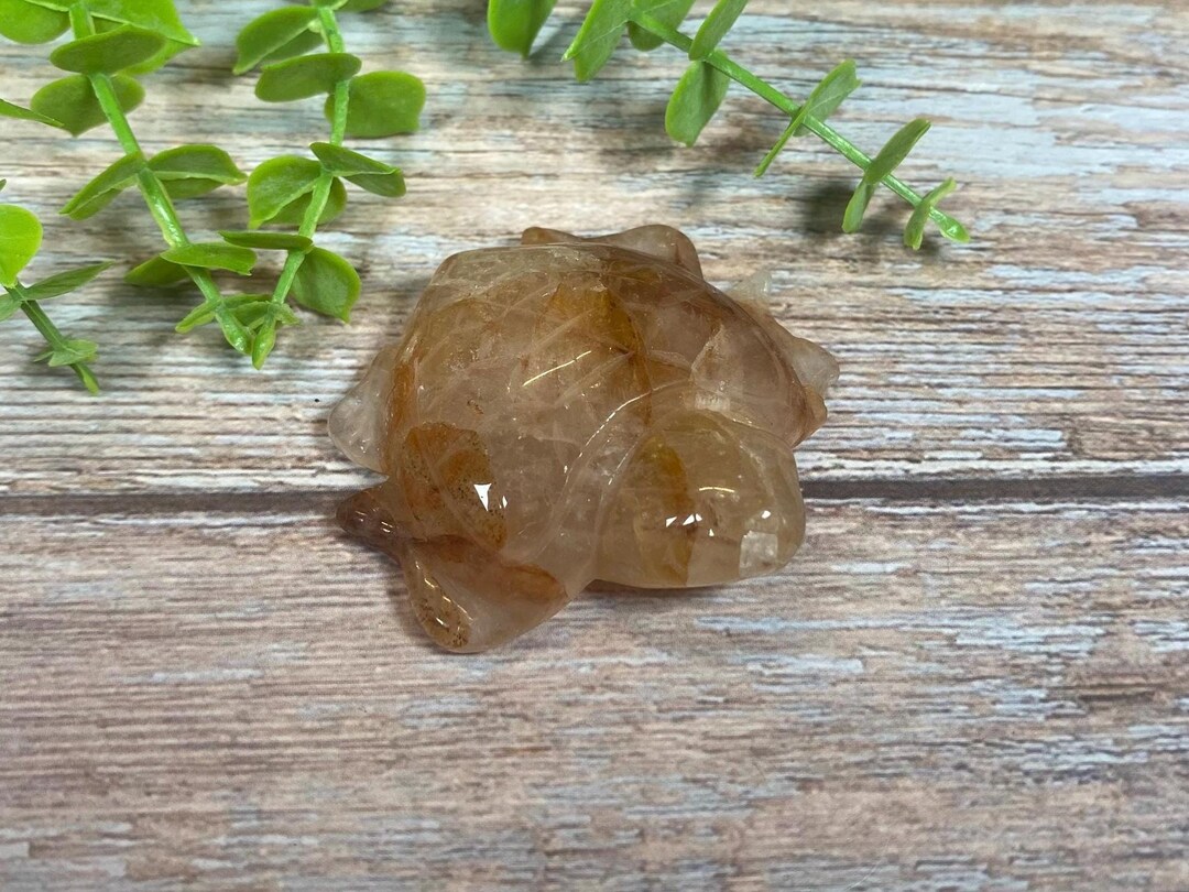 Adorable Fire Quartz Sea Turtle Carving With Rainbows - Etsy