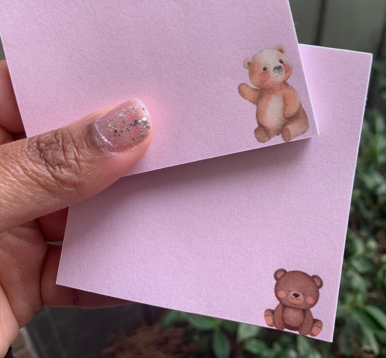 Cute Brown Bear Notepad Cute Stationery, Notepads, Memo Pads ...