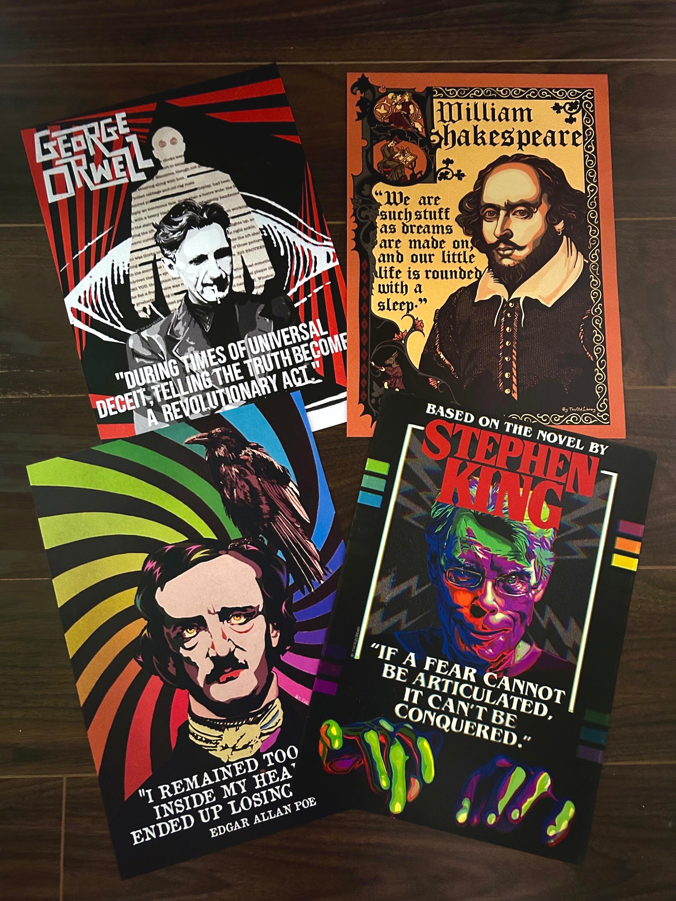 Theoldlibrary Original Stephen King Art Print / Author Quote Poster ...