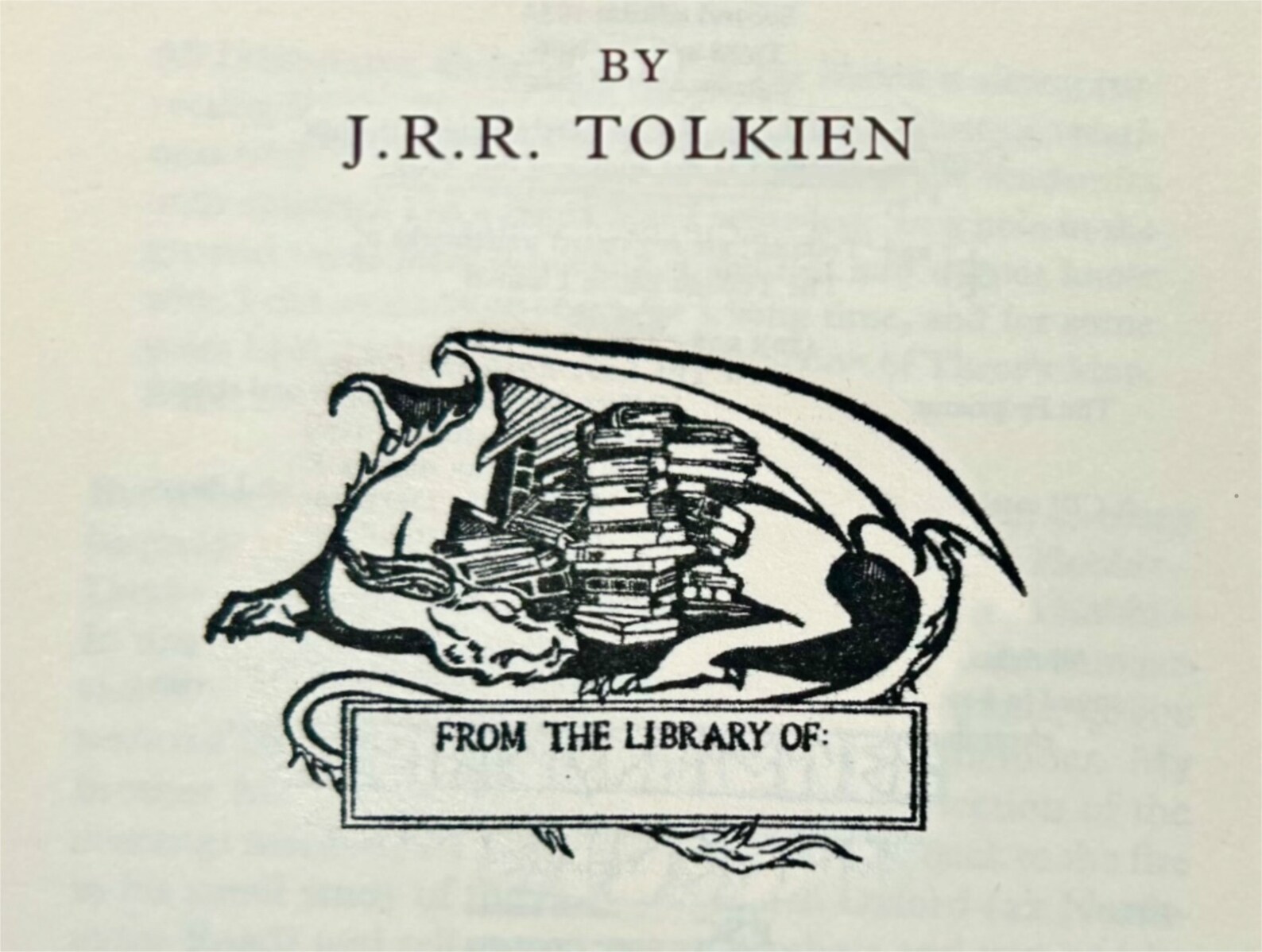 Wooden Ex Libris Rubber Stamp | Bookplate Stamp | From the Library of ...