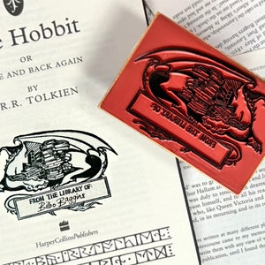 Wooden Ex Libris Rubber Stamp | Bookplate Stamp | From the Library of ...