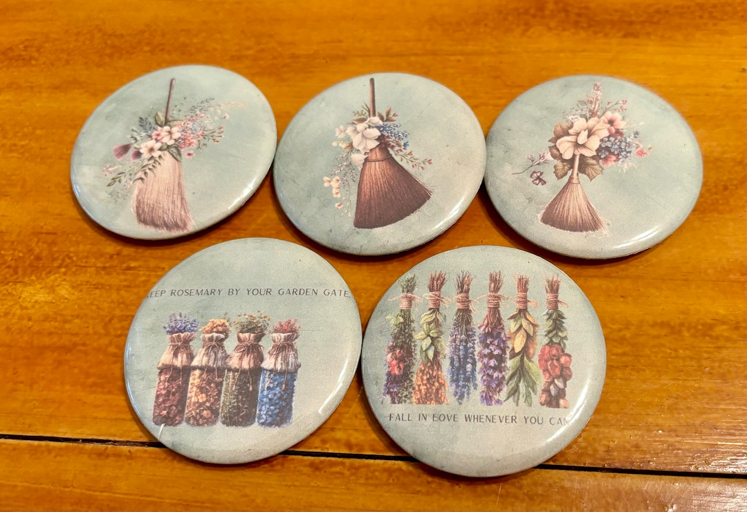 Enchanting practical Magic Inspired Buttons Custom Made Fandom Buttons ...