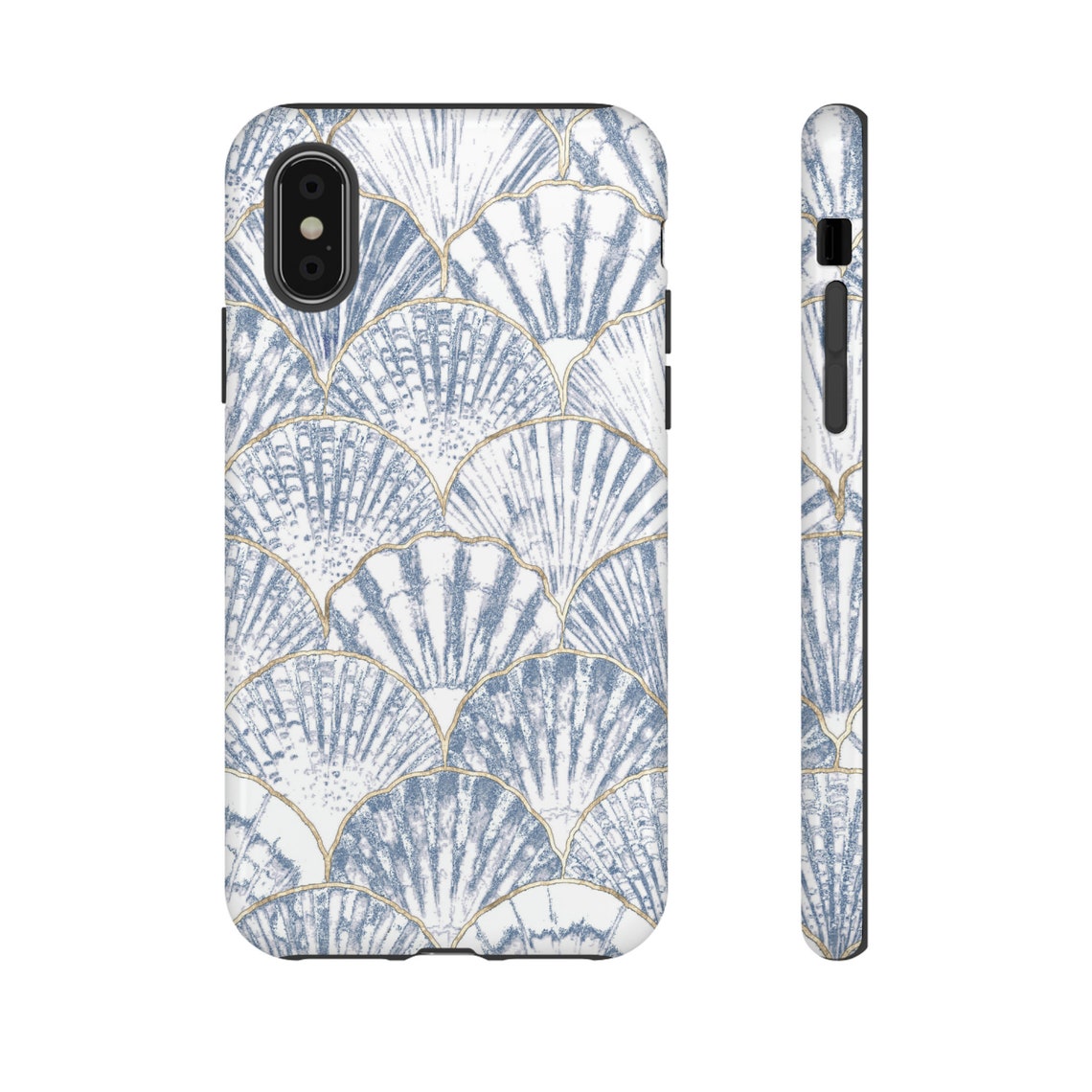 Blue Seashell Collage Phone Case, Beachy Tropical Phone Case, iPhone 15 ...