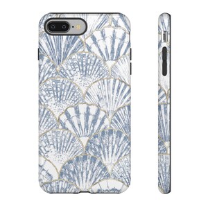Blue Seashell Collage Phone Case, Beachy Tropical Phone Case, iPhone 15 ...
