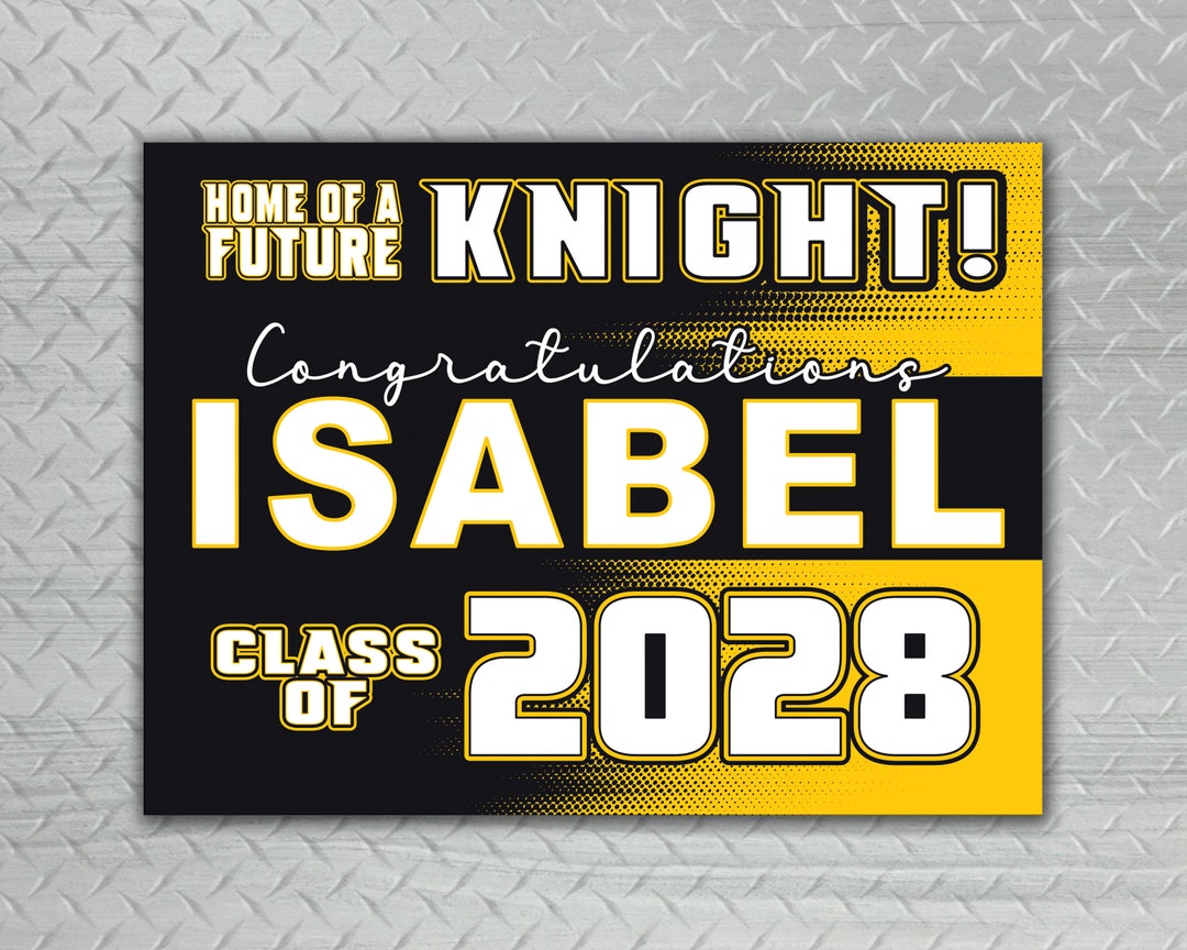 Custom Graduation Yard Sign 10-UCF Colors - Etsy