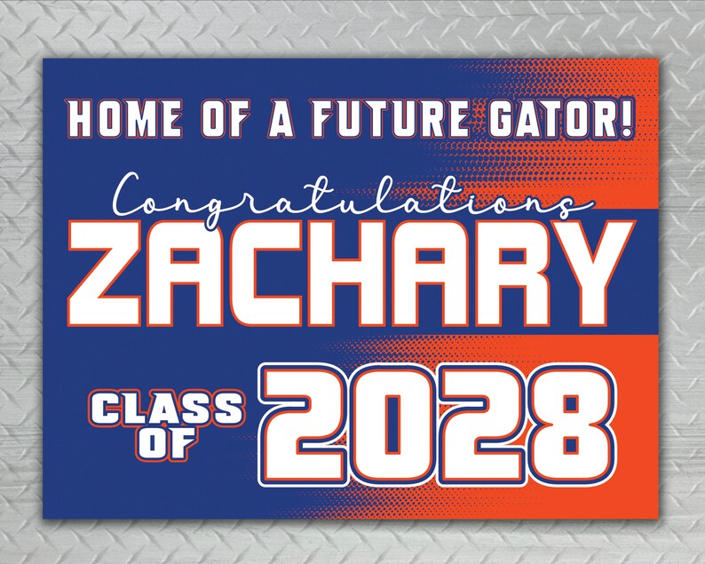 Custom Graduation Yard Sign 4-UF Colors - Etsy