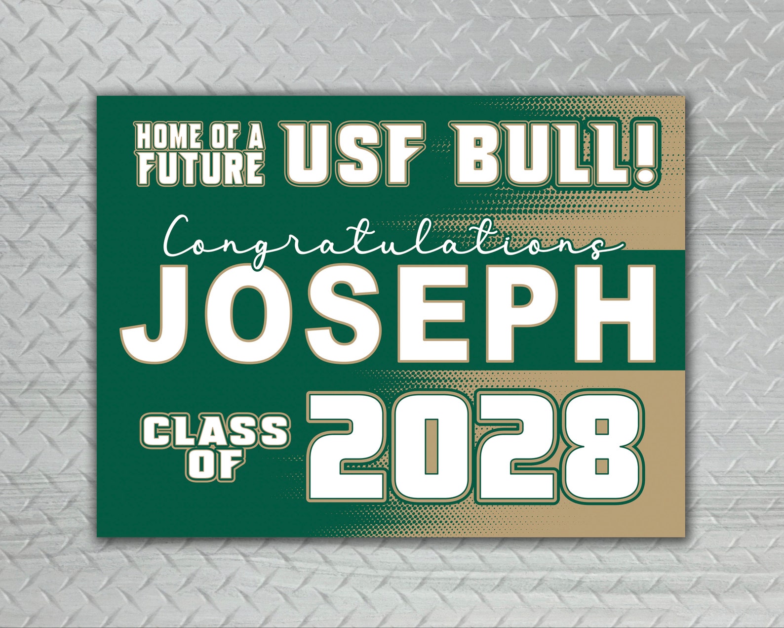 Custom Graduation Yard Sign 7-USF Colors - Etsy