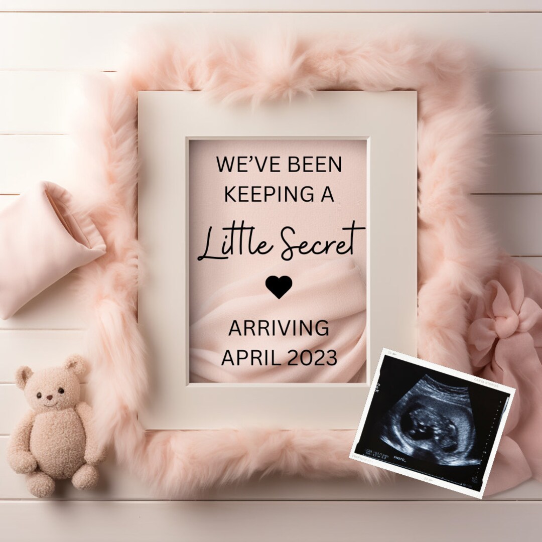Baby Pregnancy Announcement, Digital Pregnancy Announcement, Baby ...