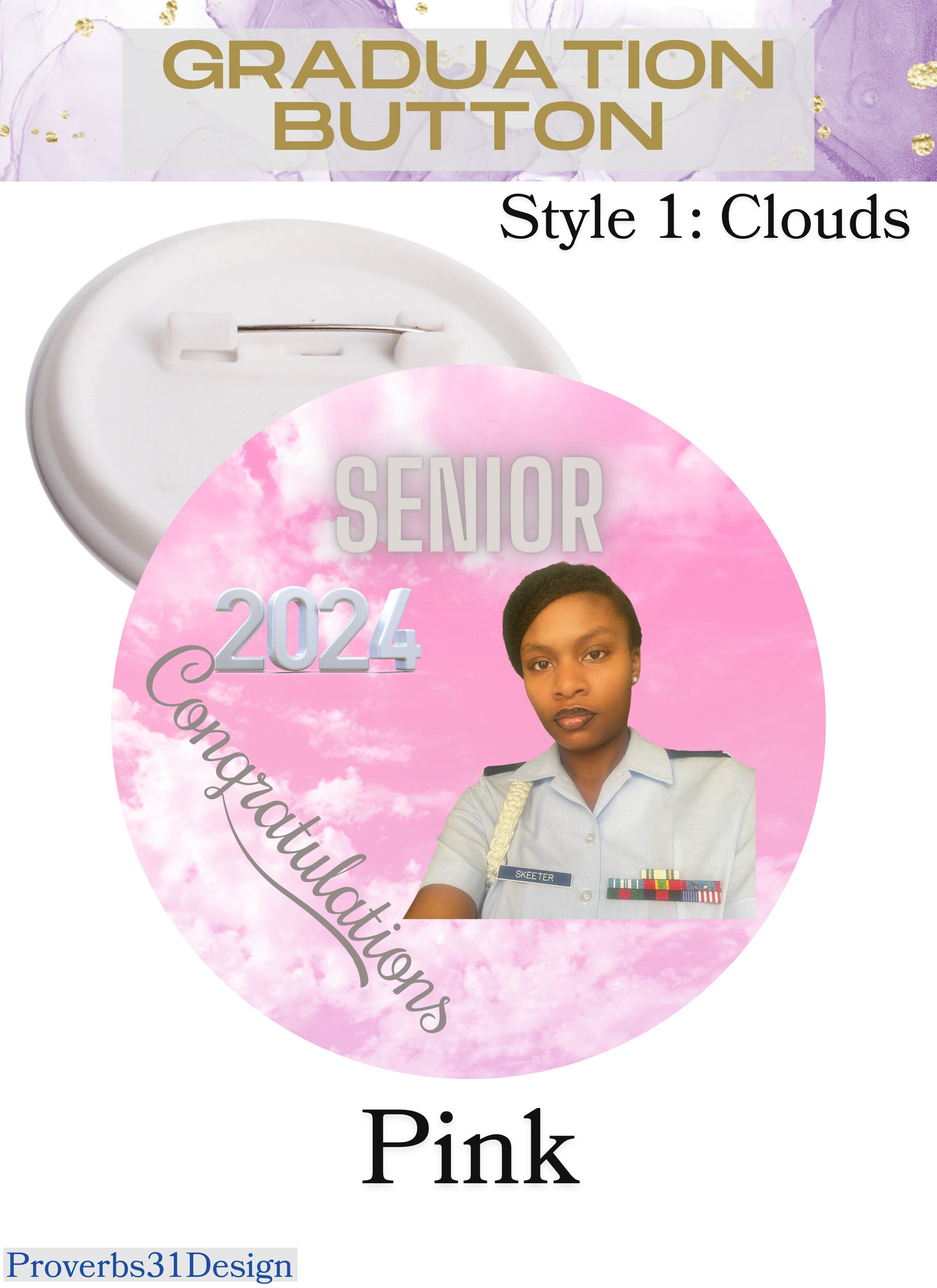 Custom Grad Buttons, Photo Buttons, Graduation Buttons, Custom Grad ...