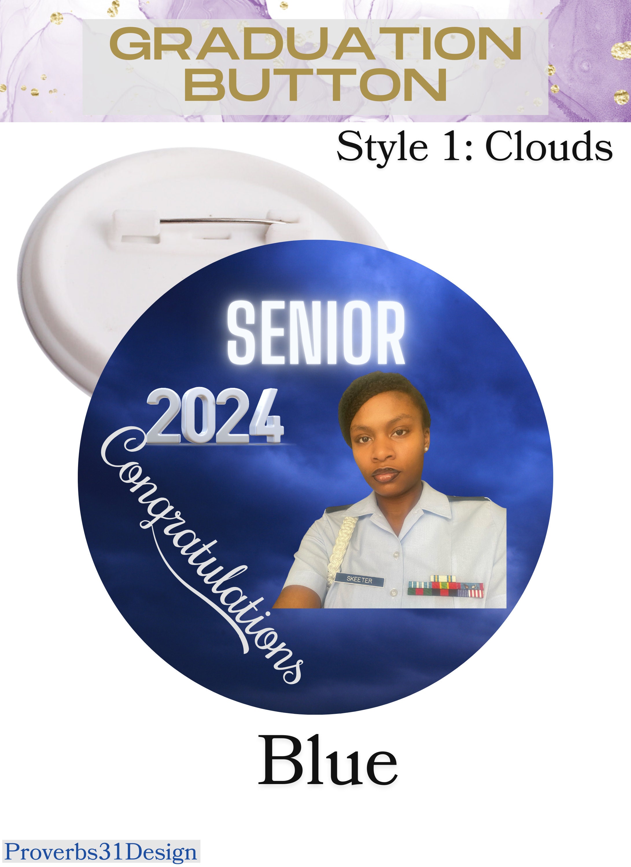 Custom Grad Buttons, Photo Buttons, Graduation Buttons, Custom Grad ...