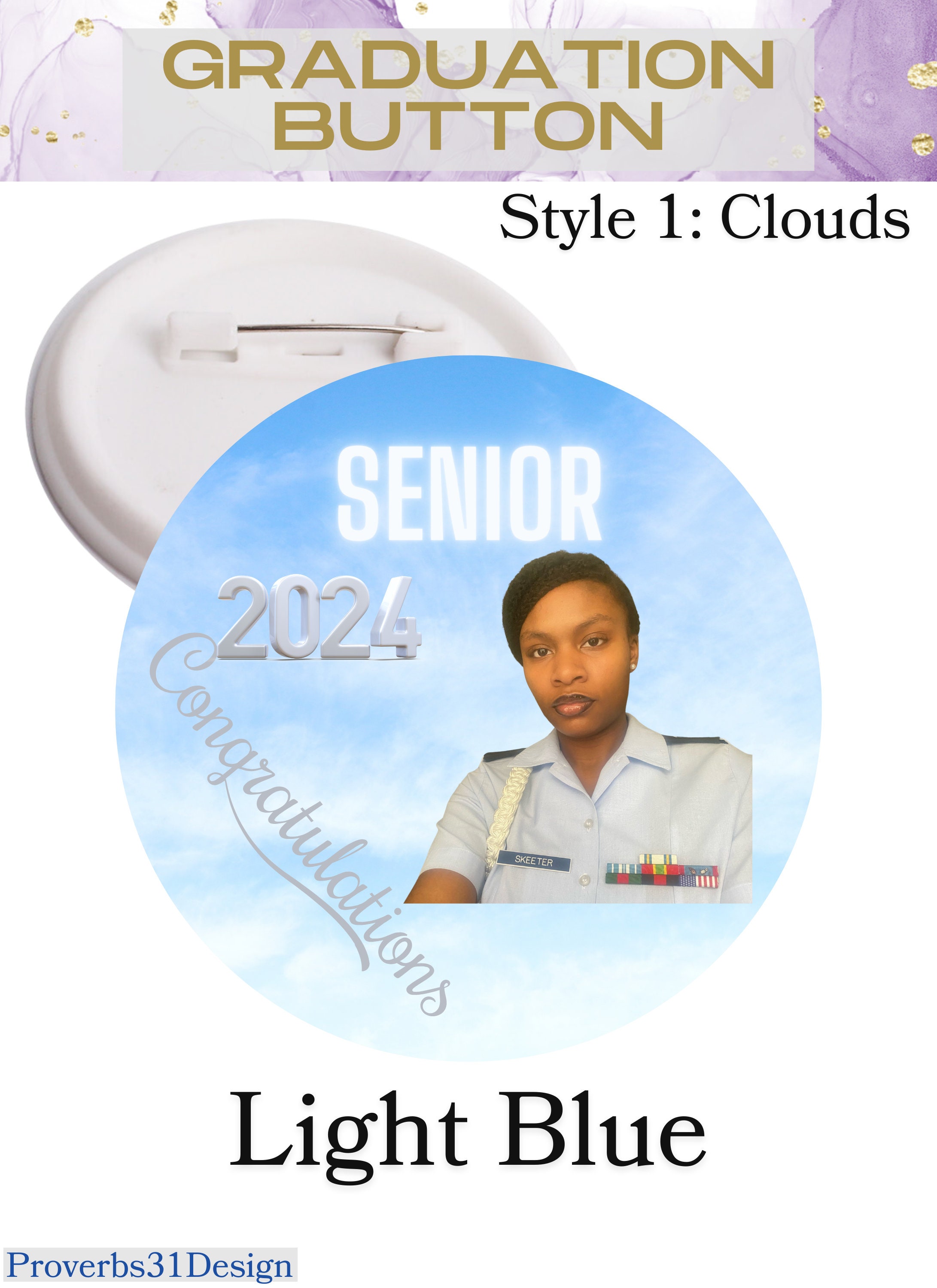 Custom Grad Buttons, Photo Buttons, Graduation Buttons, Custom Grad ...