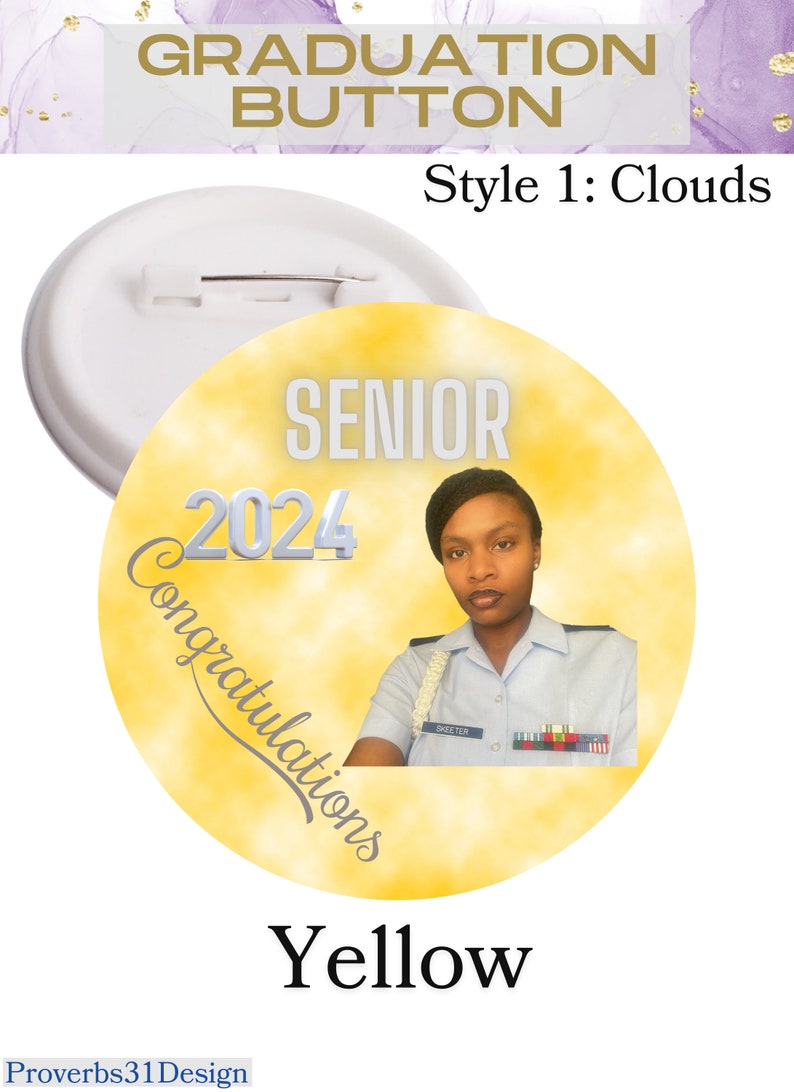 Custom Grad Buttons, Photo Buttons, Graduation Buttons, Custom Grad ...
