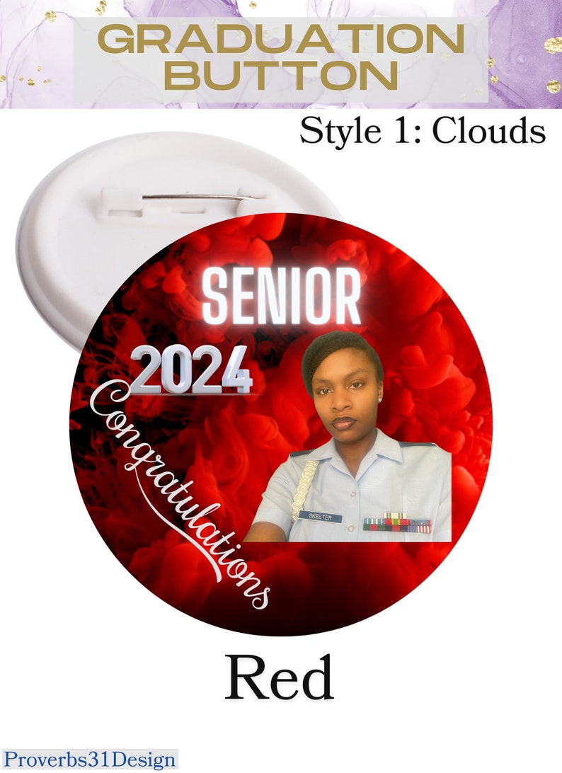 Custom Grad Buttons, Photo Buttons, Graduation Buttons, Custom Grad ...