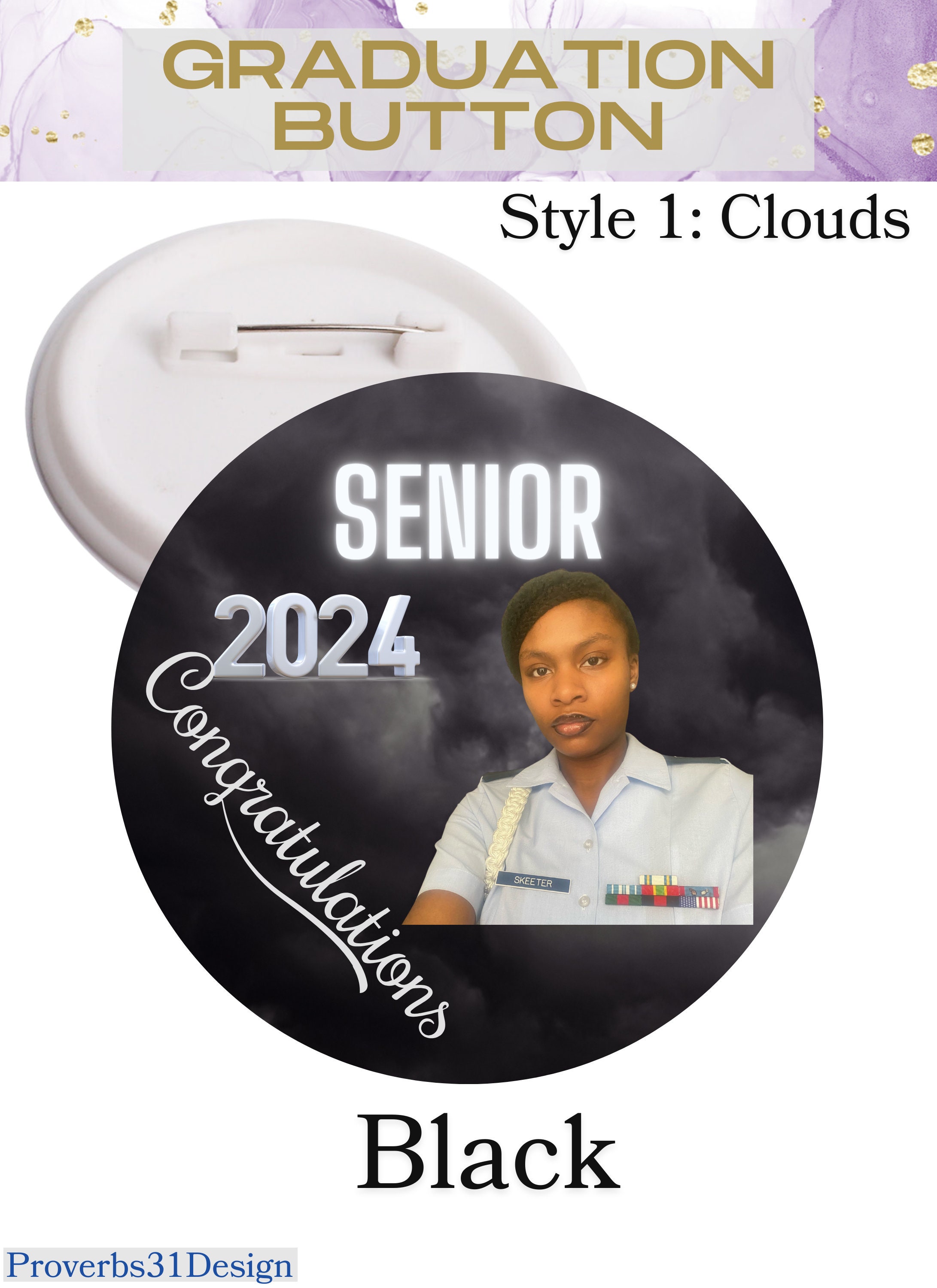 Custom Grad Buttons, Photo Buttons, Graduation Buttons, Custom Grad ...