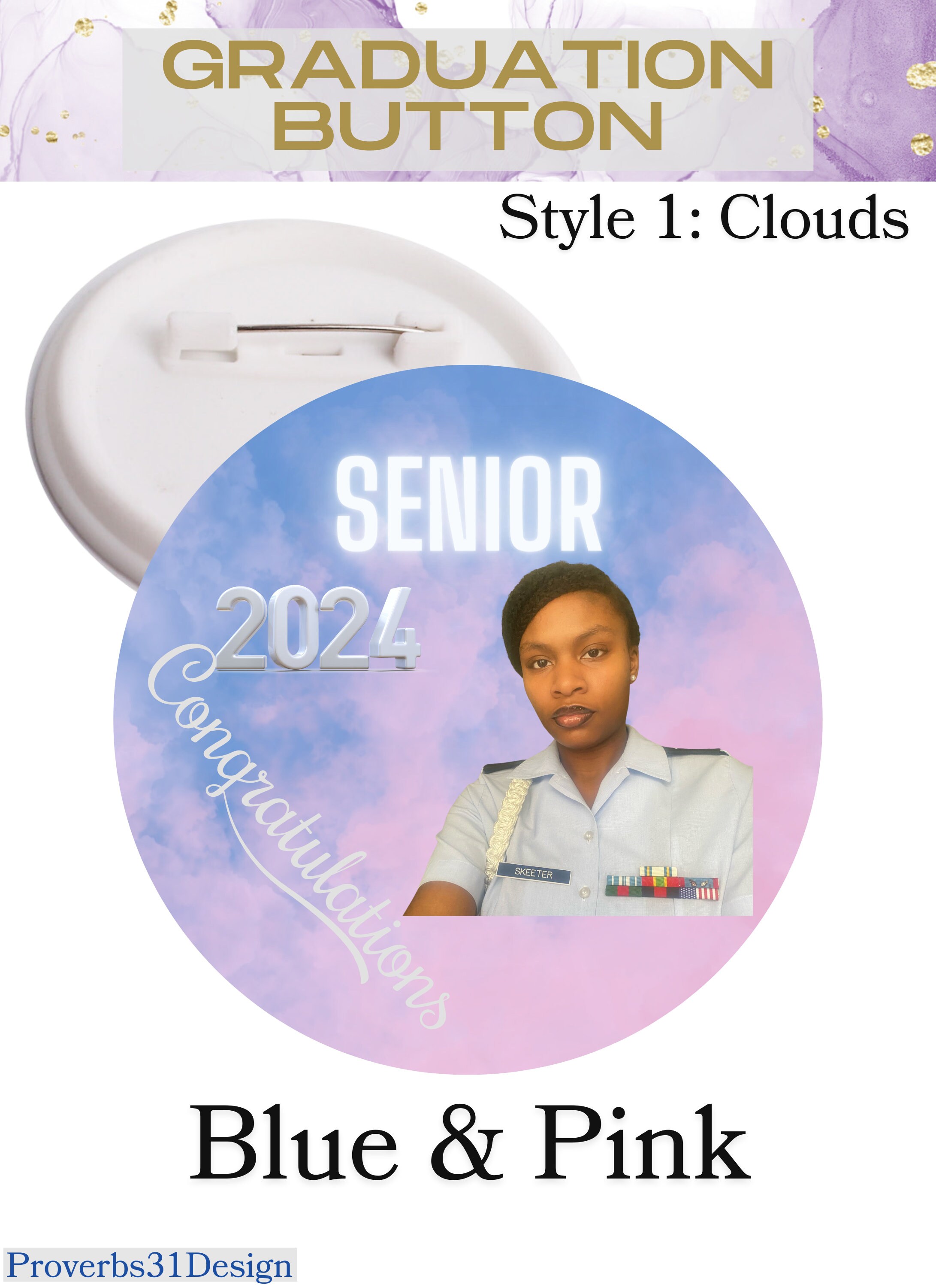 Custom Grad Buttons, Photo Buttons, Graduation Buttons, Custom Grad ...