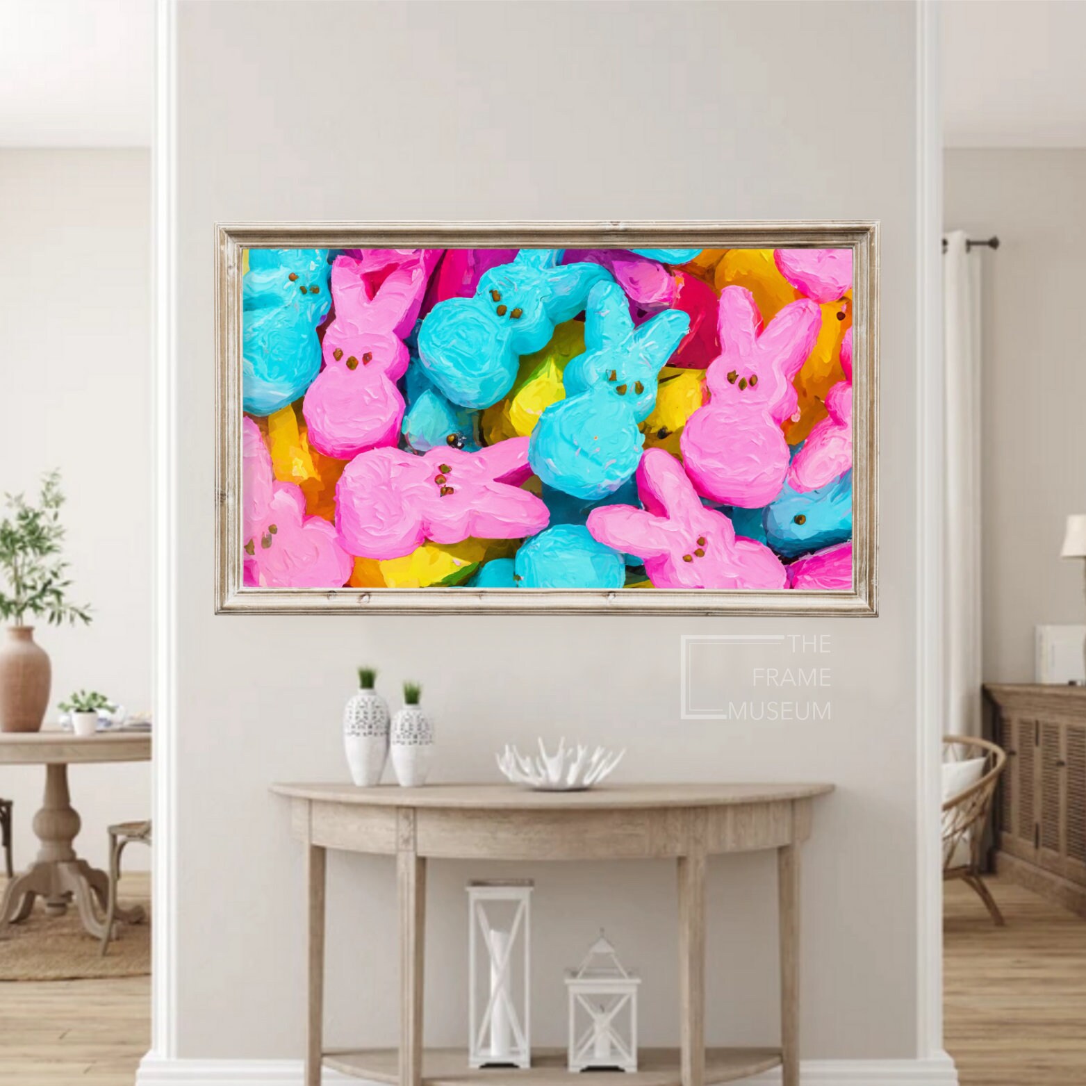 Frame TV Easter Art for Frame TV Easter Abstract Easter Peeps Artwork ...