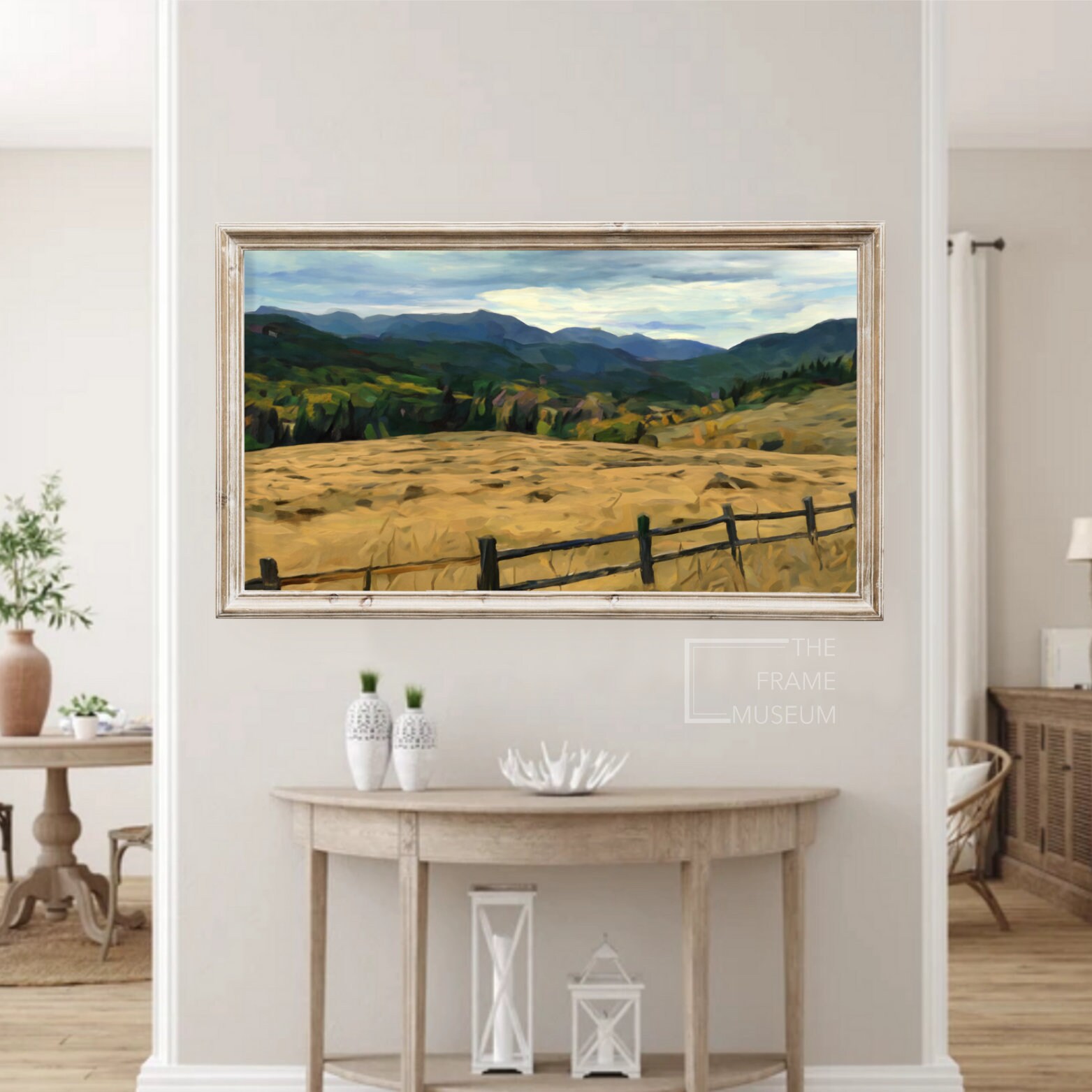 Frame TV Landscape Art for Frame Tv Mountain Scene Artwork Mountainside ...
