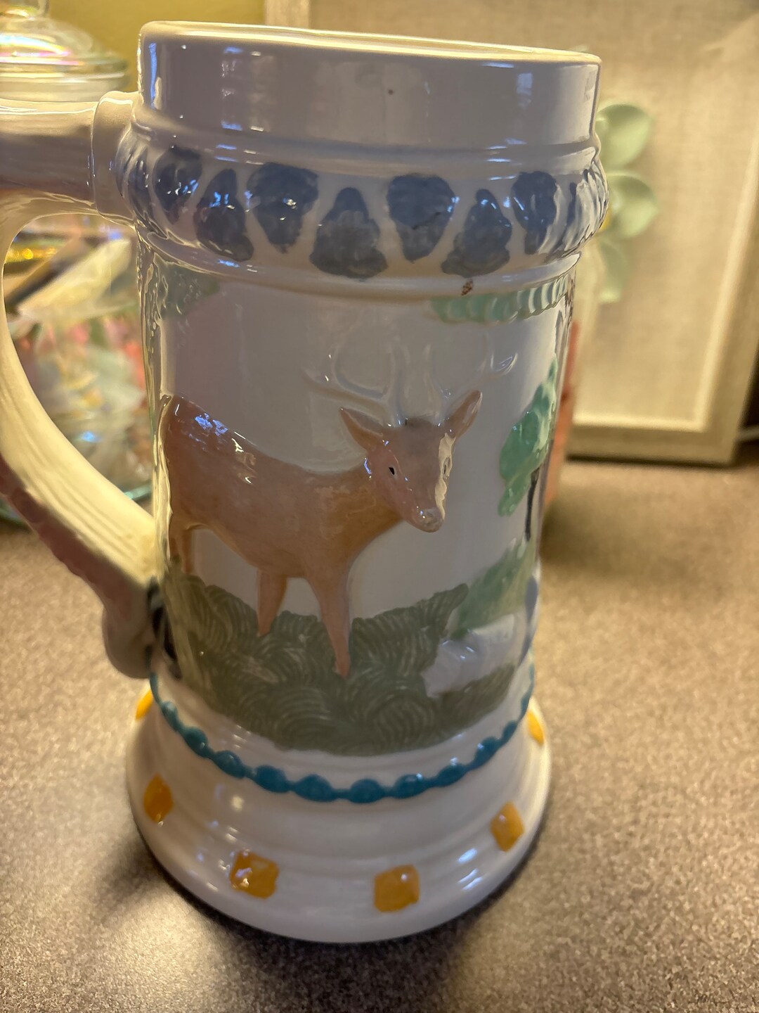 1 Liter Ceramic Beer Stein Germany Mug - Etsy