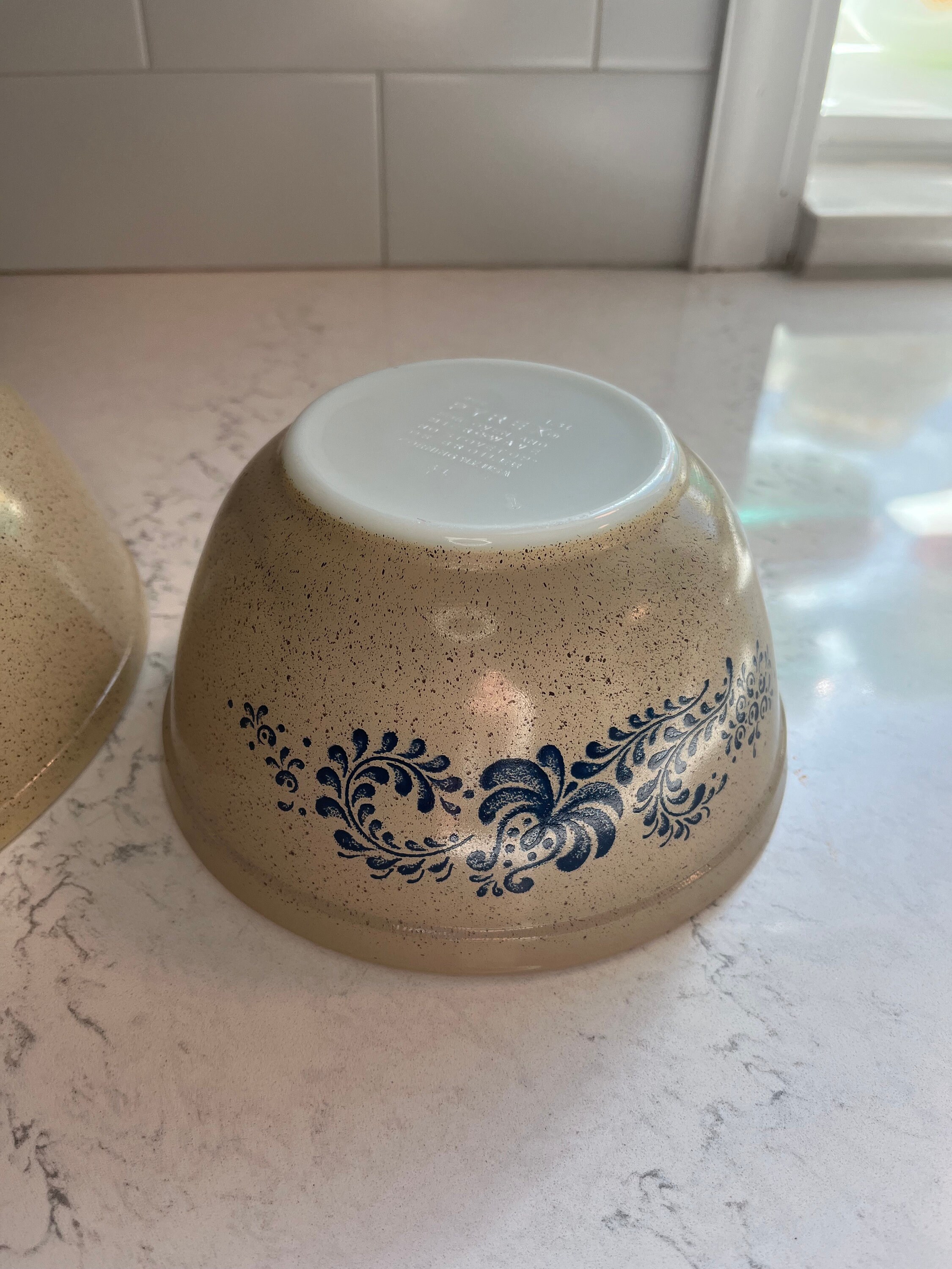 Set of Two Vintage PYREX Homestead Nesting Bowls in Perfect Condition ...