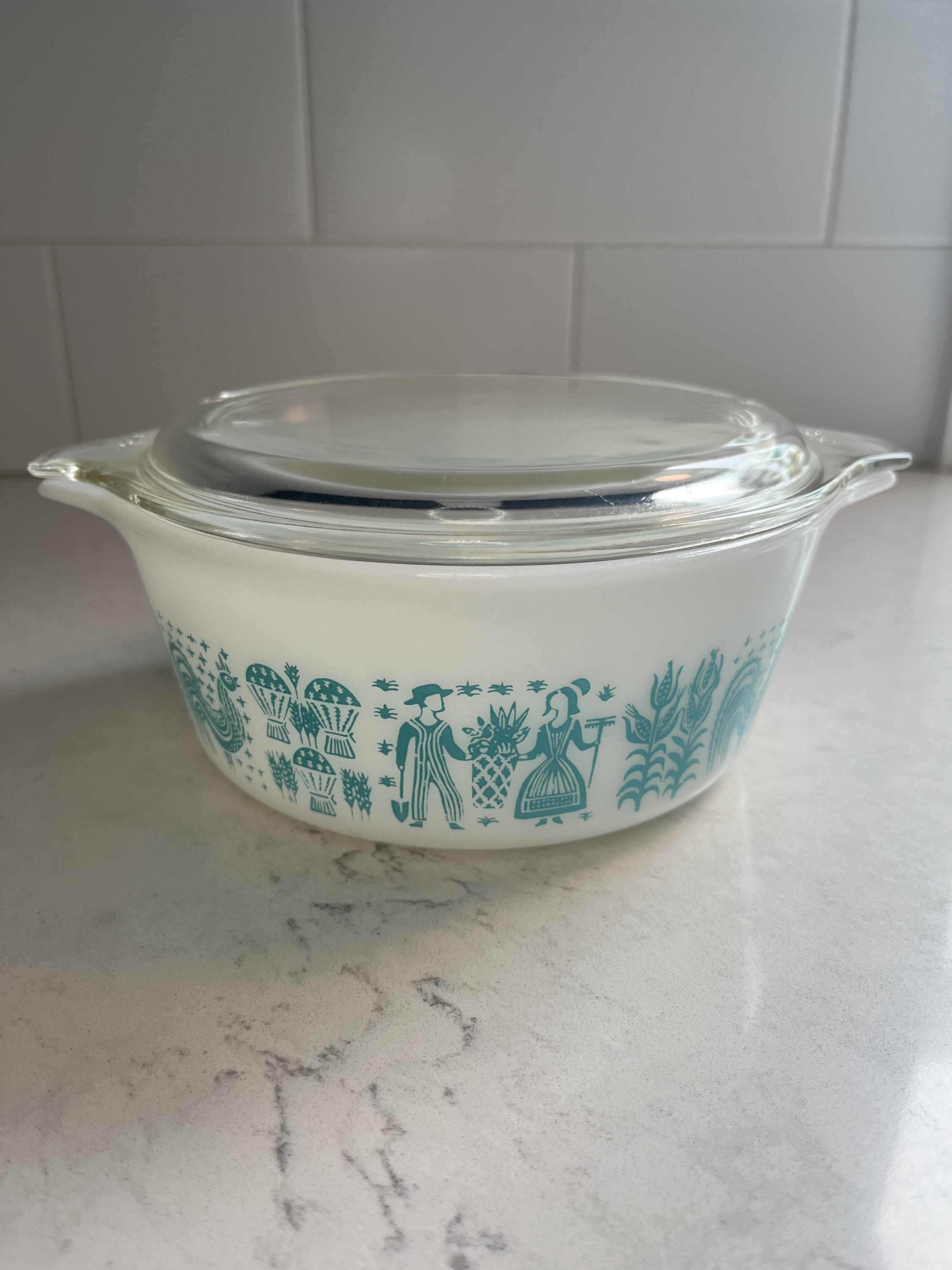 Vintage Pyrex Butterprint Pattern Casserole, 1 1/2 Quarts - Etsy
