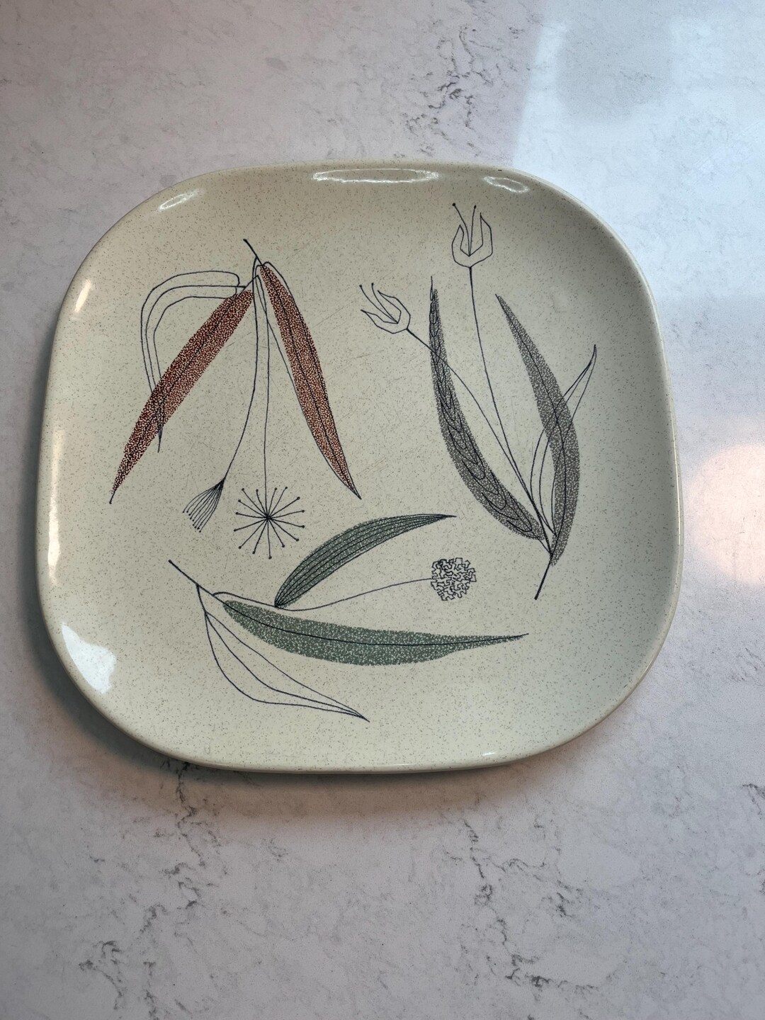 Vintage MCM Franciscan Pottery “trio” Pattern Dinner Plate. - Etsy
